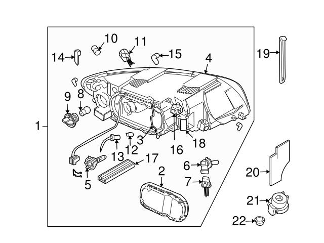 Genuine Volvo 31383193 Headlight Assembly; Left - Volvo | 31283045