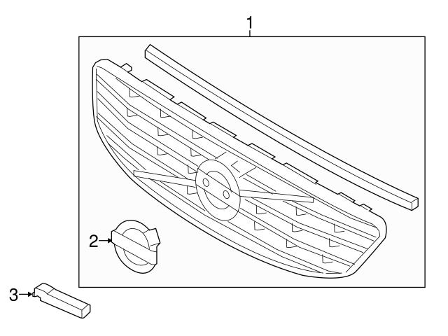 Genuine Volvo 31386521 Grille - Volvo