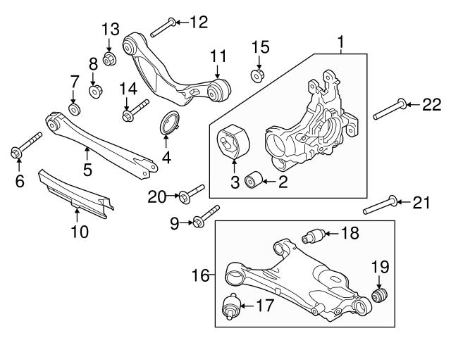Genuine Volvo 31387217 Suspension Knuckle; Rear Right - Volvo