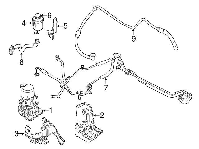 Genuine Volvo 31387521 Power Steering Pressure Hose - Volvo | 31317441 ...