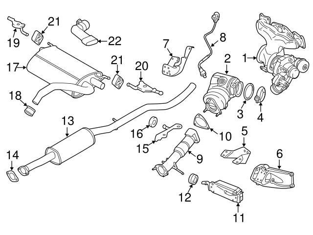 Genuine Volvo 31392526 Tail Pipe Tip; Right - Volvo