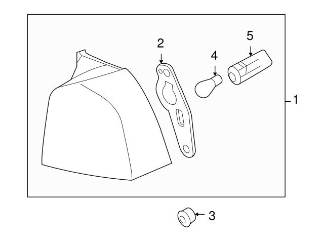 Genuine Volvo 31395960 Tail Light Assembly; Right - Volvo | 31353319