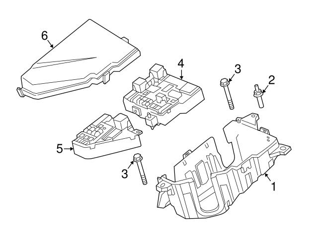Genuine Volvo 31398000 Fuse Box Bracket - Volvo