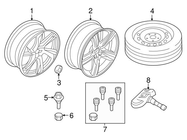 Genuine Volvo 31400897 Wheel Cap - Volvo