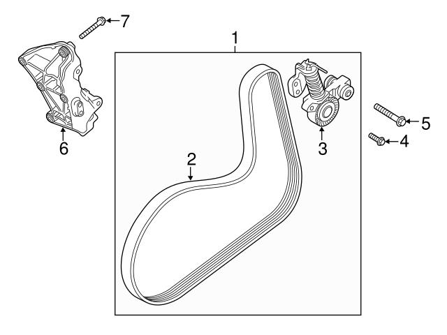 Genuine Volvo 31401517 Belt Tensioner Bracket; Rear - Volvo