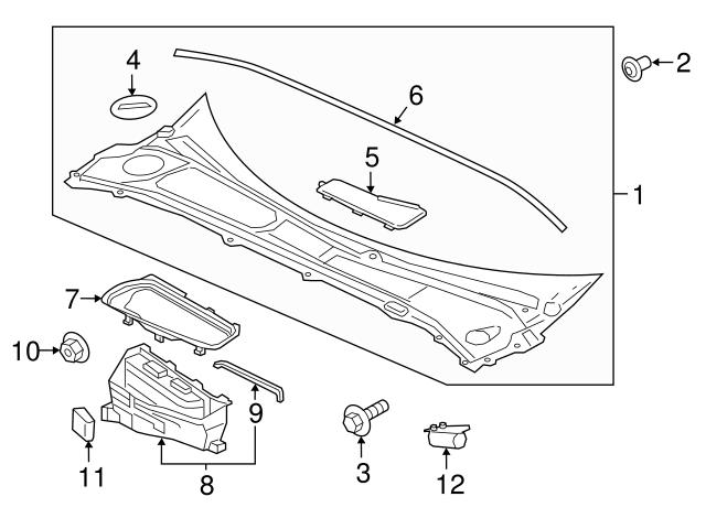 Genuine Volvo 31402279 Cowl Cover Cap - Volvo