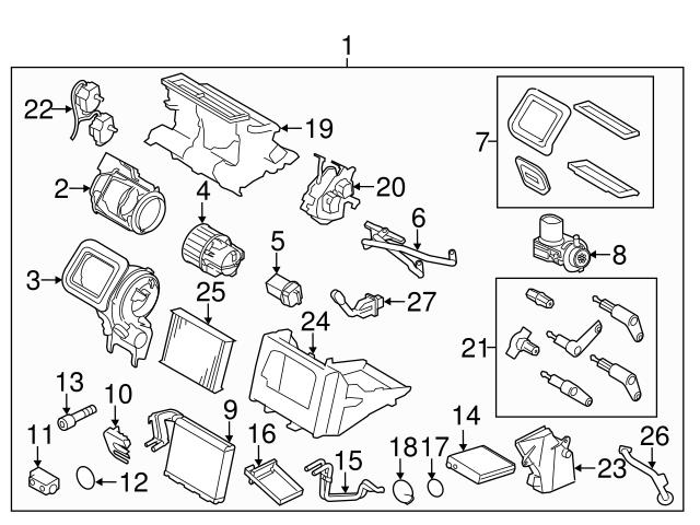 Genuine Volvo 31404456 A/C Evaporator Temperature Sensor; Front - Volvo ...