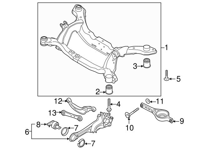 Genuine Volvo 31406753 Control Arm; Rear Upper - Volvo | 30748343 31340272