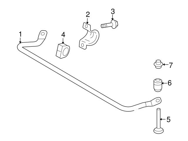 Genuine Volvo 31406909 Stabilizer/Sway Bar Link; Left, Right, Rear ...