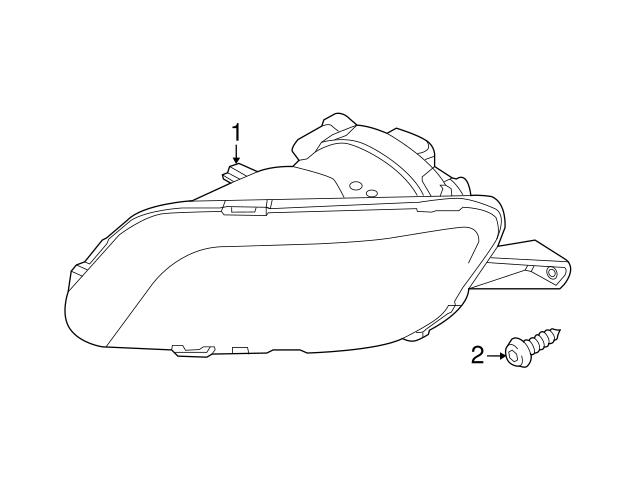 Genuine Volvo 31410321 Parking Light Assembly; Left - Volvo