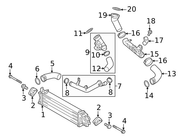 Genuine Volvo 31410892 Intercooler - Volvo