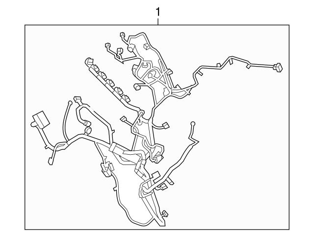 Genuine Volvo 31412033 Engine Wiring Harness - Volvo
