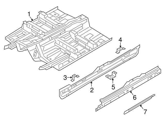 Genuine Volvo 31415358 Rocker Panel; Left - Volvo