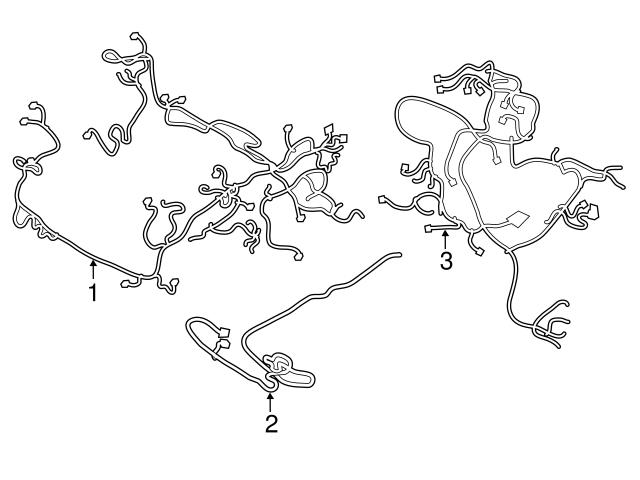 Genuine Volvo 31415978 Engine Wiring Harness; Front - Volvo