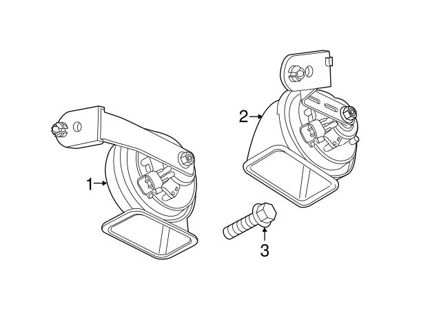Genuine Volvo 31416276 Horn - Volvo | 31349825 31416119