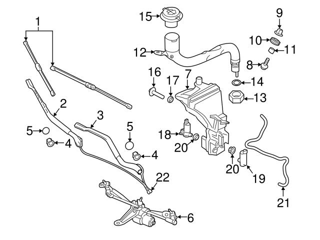 Genuine Volvo 31416839 Wiper Arm; Front Left - Volvo