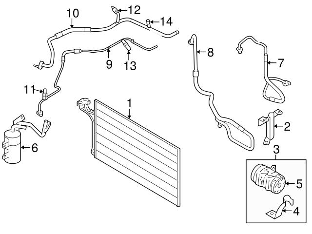 Genuine Volvo 31418515 A/C Condenser - Volvo | 31332302 31356003