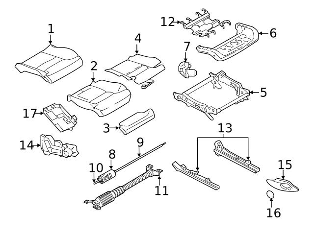 Genuine Volvo 31419929 Power Seat Switch; Left - Volvo