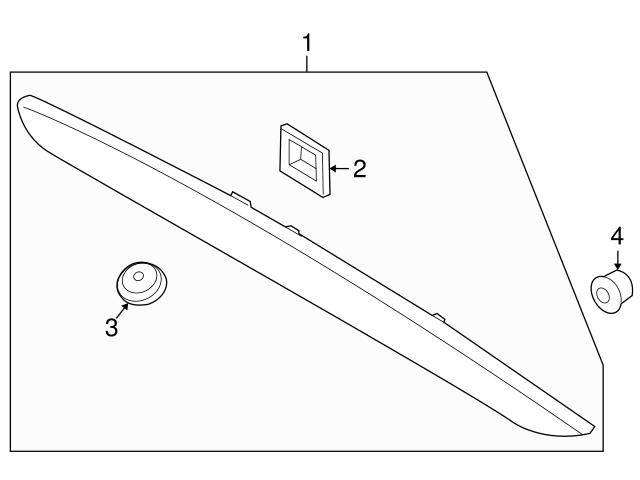 Genuine Volvo 31420367 Center High Mount Stop Light - Volvo