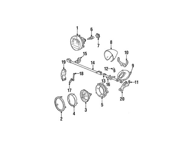 Genuine Volvo 31420677 Headlight Assembly