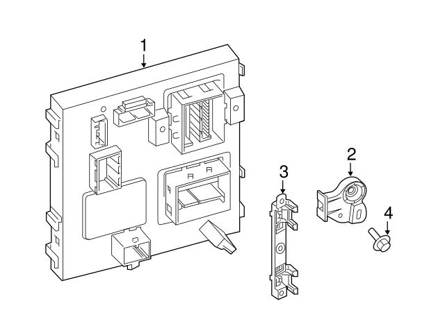 Genuine Volvo 31421897 Body Control Module Bracket; Left - Volvo