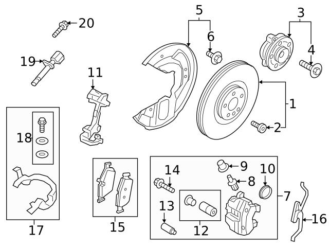 Genuine Volvo 31423722 Disc Brake Rotor; Front - Volvo