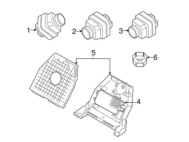 Genuine Volvo 31423869 Parking Aid System Control Module Bracket - Volvo