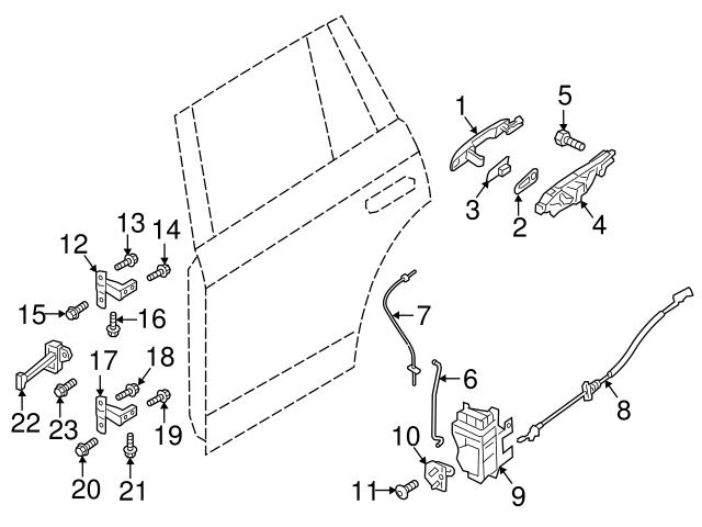 Genuine Volvo 31424596 Door Hinge Parts; Right, Rear Right Lower - Volvo