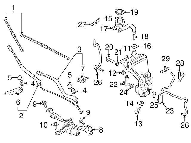Genuine Volvo 31425763 Windshield Washer Pump - Volvo