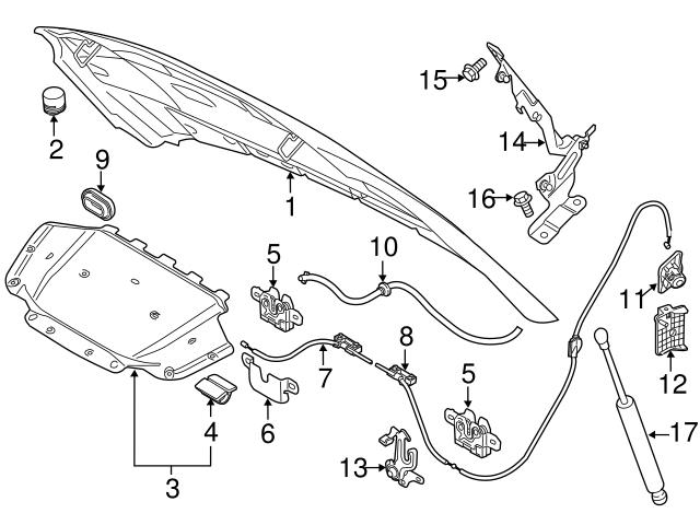 Genuine Volvo 31425844 Hood Latch; Right - Volvo | 31402801