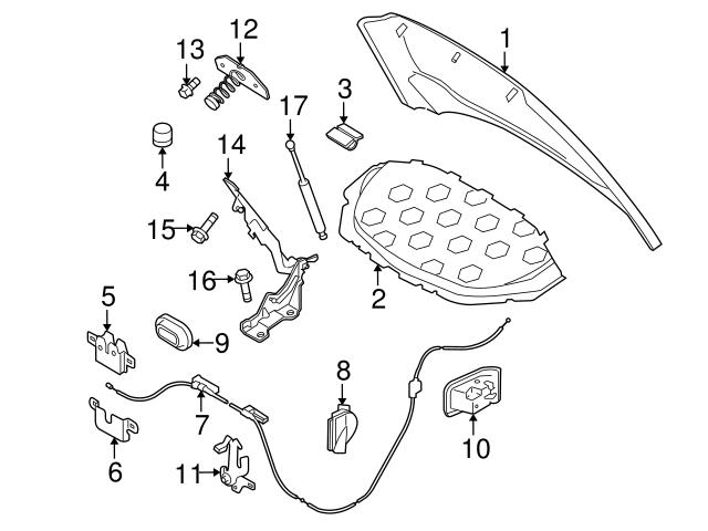 Genuine Volvo 31425845 Hood Latch; Right - Volvo | 31402802