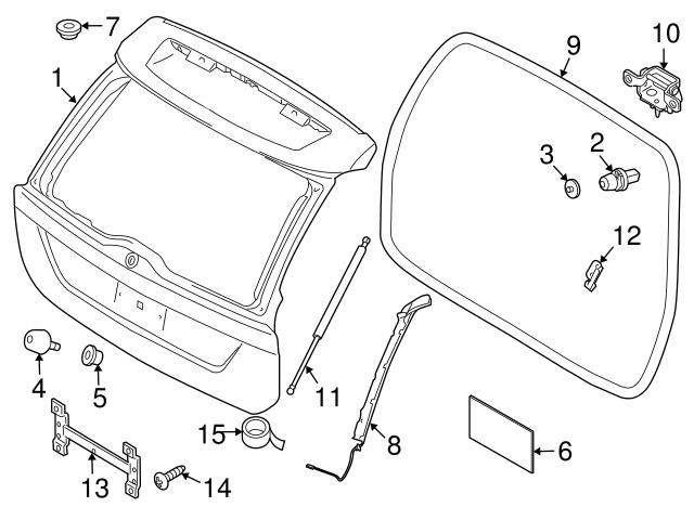 Genuine Volvo 31425976 Hatch Seal - Volvo | 31298116 31385566 31385948