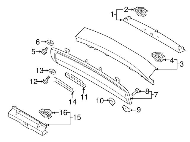 Genuine Volvo 31426780 Liftgate Trim Cover - Volvo