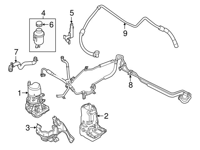 Genuine Volvo 31429295 Power Steering Pump Bracket - Volvo | 31317123 ...