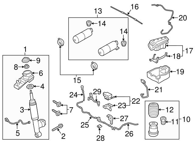 Genuine Volvo 31429568 Air Suspension Compressor Line Adapter; Left ...