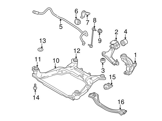 Genuine Volvo 31429797 Stabilizer/Sway Bar Bushing; Left, Right, Front ...