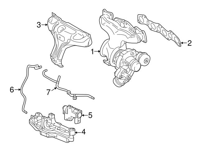 Genuine Volvo 31431042 Turbocharger Mount Heat Shield - Volvo