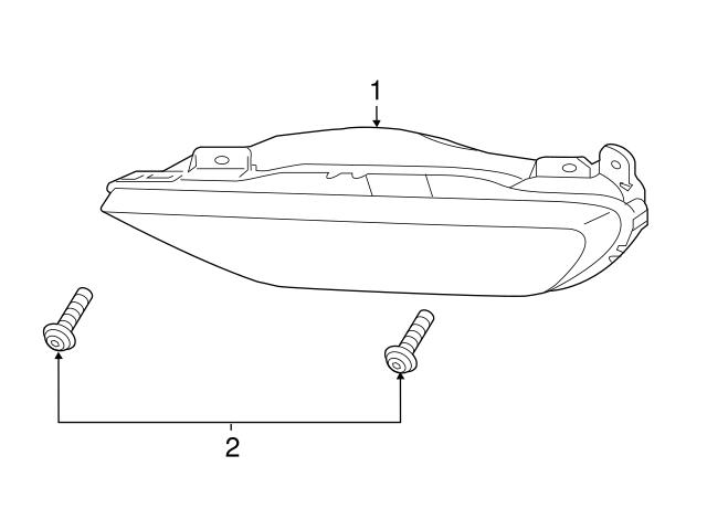 Genuine Volvo 31434666 Fog/Cornering Light Assembly; Left - Volvo