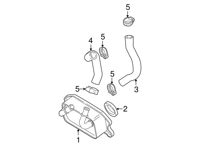 Genuine Volvo 31439475 Engine Oil Cooler Line | 30713304