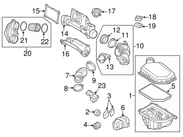 Genuine Volvo 31439479 Air Intake Hose - Volvo | 31401627 31422043 ...