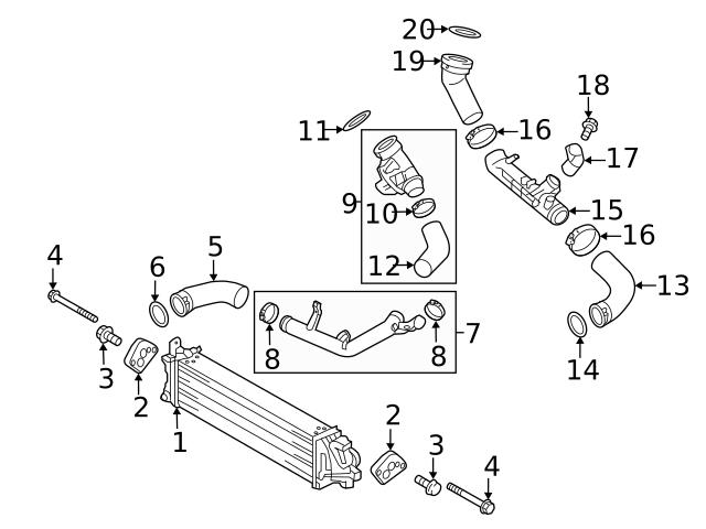 Genuine Volvo 31439575 Turbocharger Intercooler Grommet - Volvo | 31338290