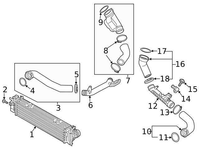 Genuine Volvo 31439780 Intercooler - Volvo