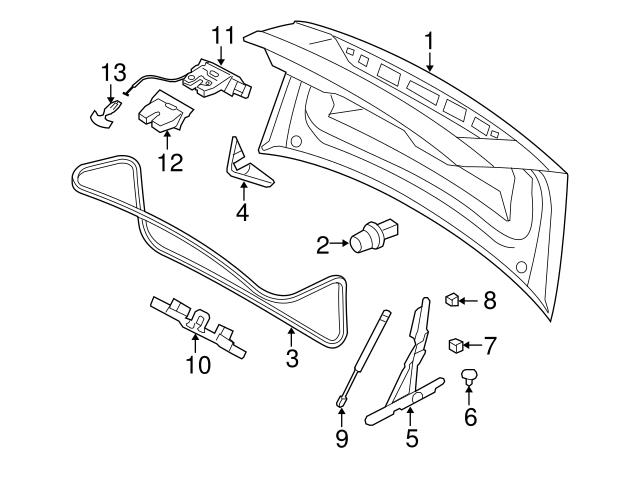 Genuine Volvo 31440243 Trunk Lid Latch - Volvo | 31276700 31335049