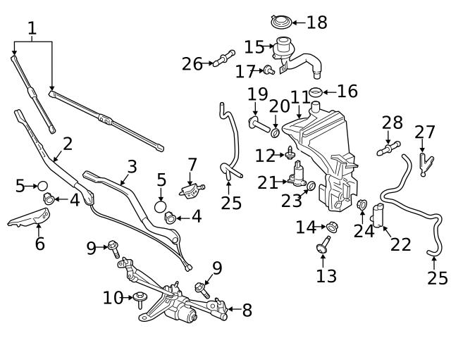 Genuine Volvo 31440423 Windshield Washer Nozzle; Right - Volvo