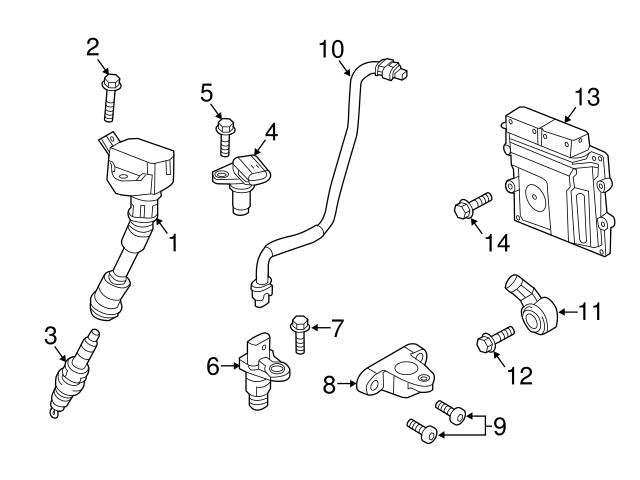 Genuine Volvo 31441271 Crankshaft Position Sensor Bracket - Volvo ...