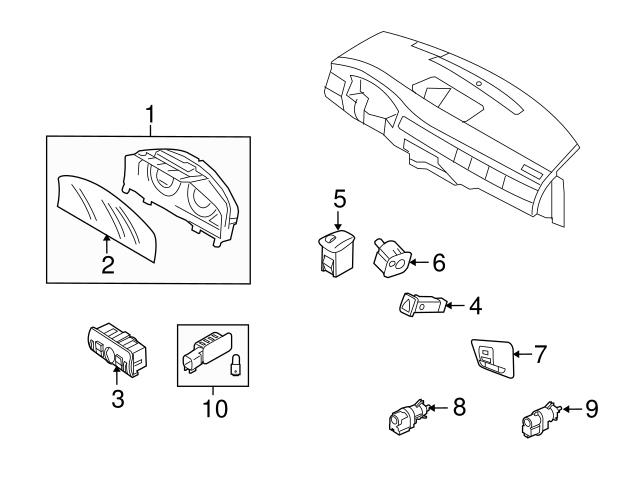 Genuine Volvo 31443851 Headlight Switch Lamp Socket - Volvo | 30739422 ...