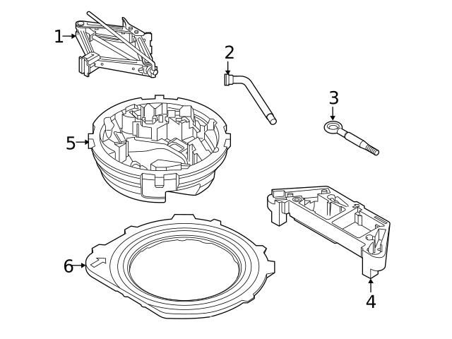 Genuine Volvo 31445788 Trunk Floor Storage Box Spacer - Volvo