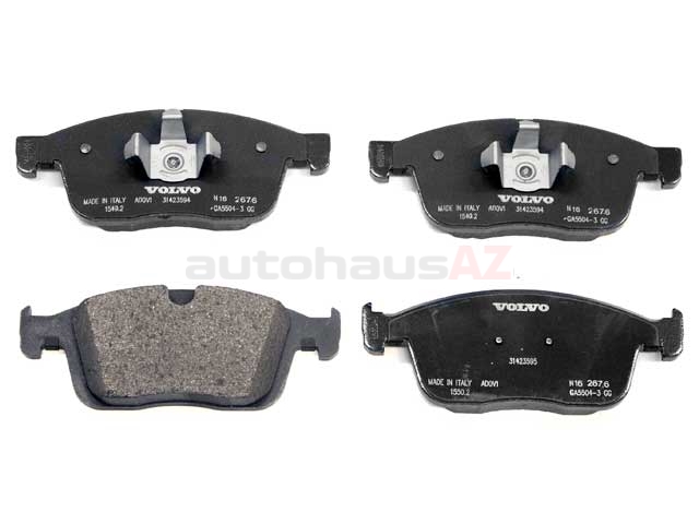 Genuine Volvo 31445985 Brake Pad Set; Front - Volvo | 31423314
