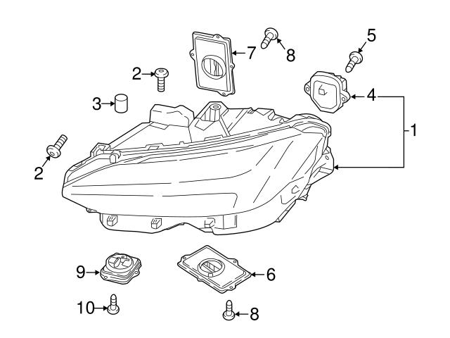 Volvo S90 - Headlight Assembly Parts