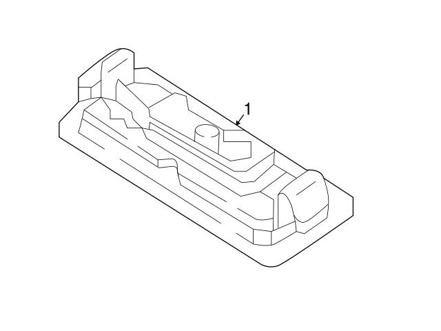 Genuine Volvo 31446531 License Lamp Assembly; Left, Right - Volvo